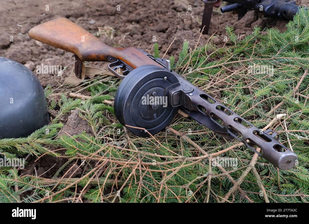 The PPSh-41 is a Soviet submachine gun designed by Georgy Shpagin as a ...