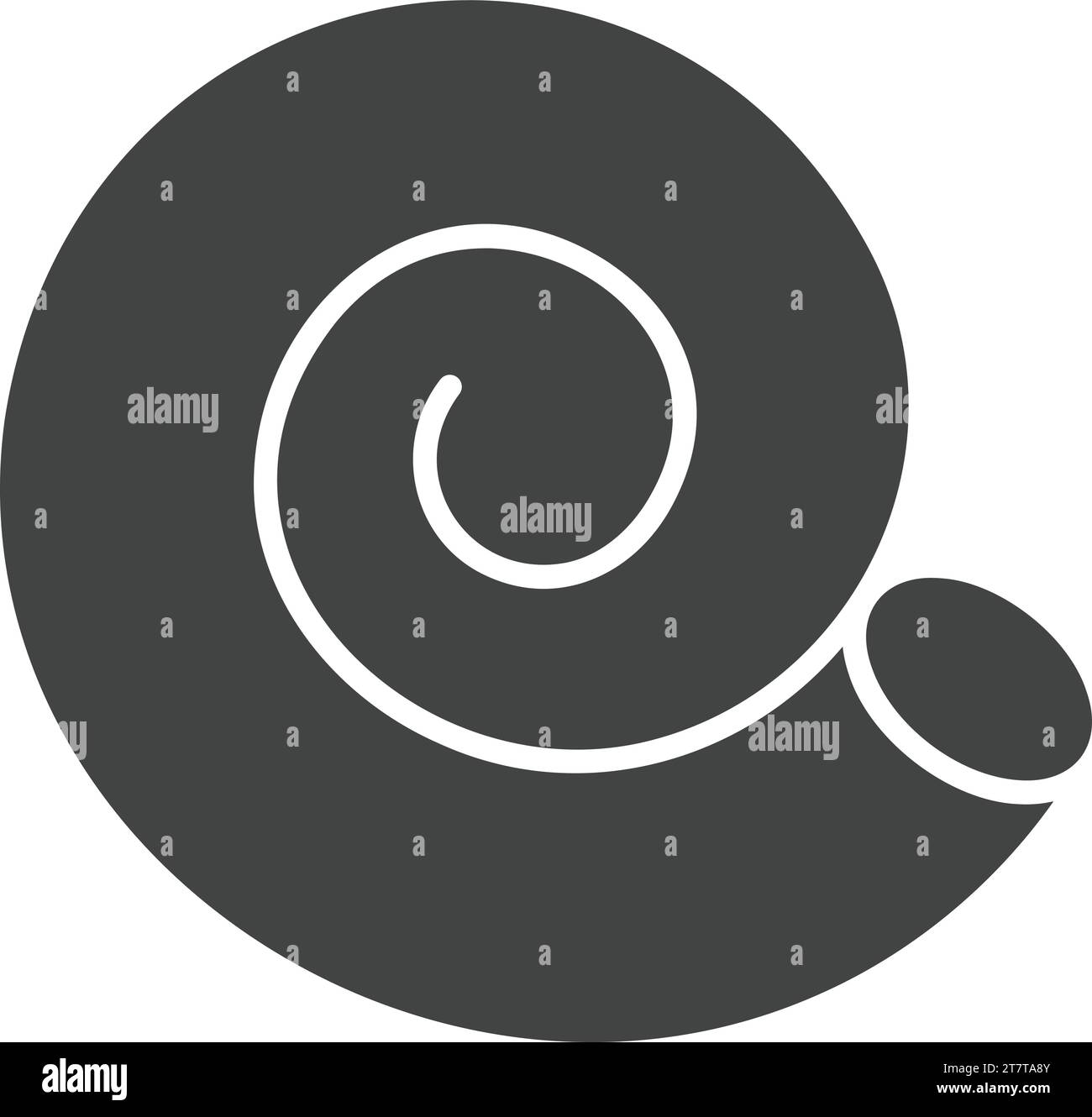 Spiral Shell icon vector image Stock Vector Image & Art - Alamy