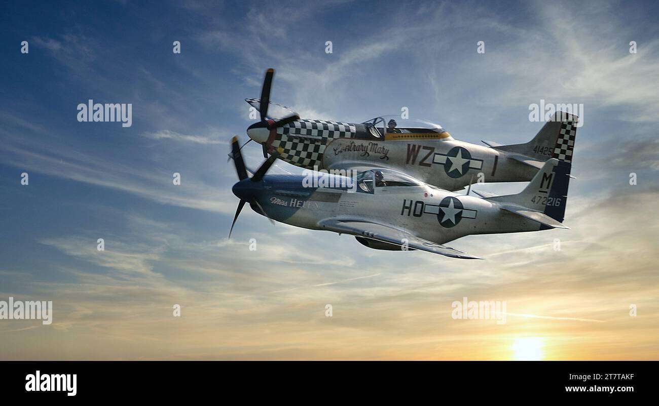 The North American Aviation P-51 Mustang is an American long-range ...