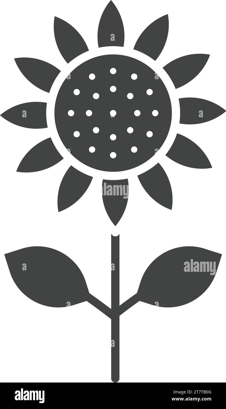 Sunflower icon vector image Stock Vector Image & Art - Alamy
