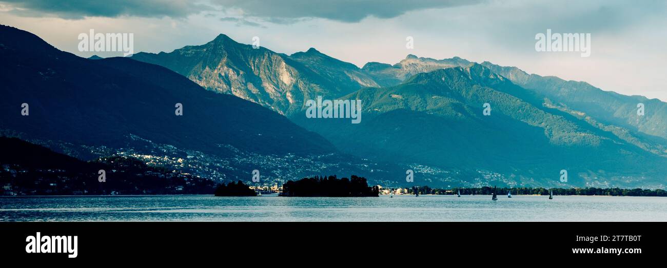 View across lake lago hi-res stock photography and images - Alamy