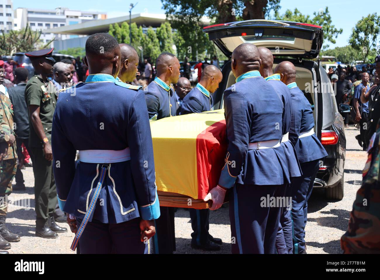Accra Ghana 16th Nov 2023 A State Funeral For The Late Former First