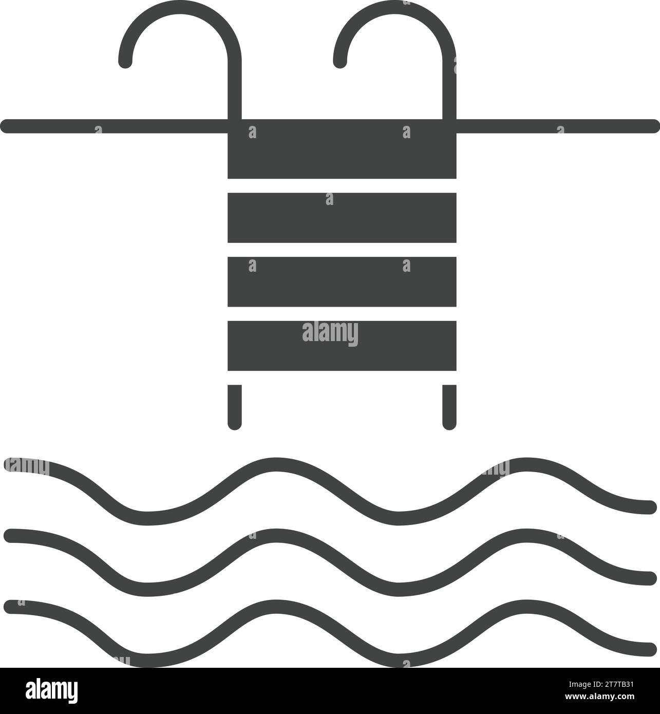 Stairs swimming pool Stock Vector Images - Alamy