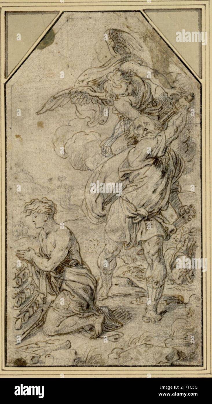 Abraham van Diepenbeeck The victim of Abraham. Black chalk, spring in ...