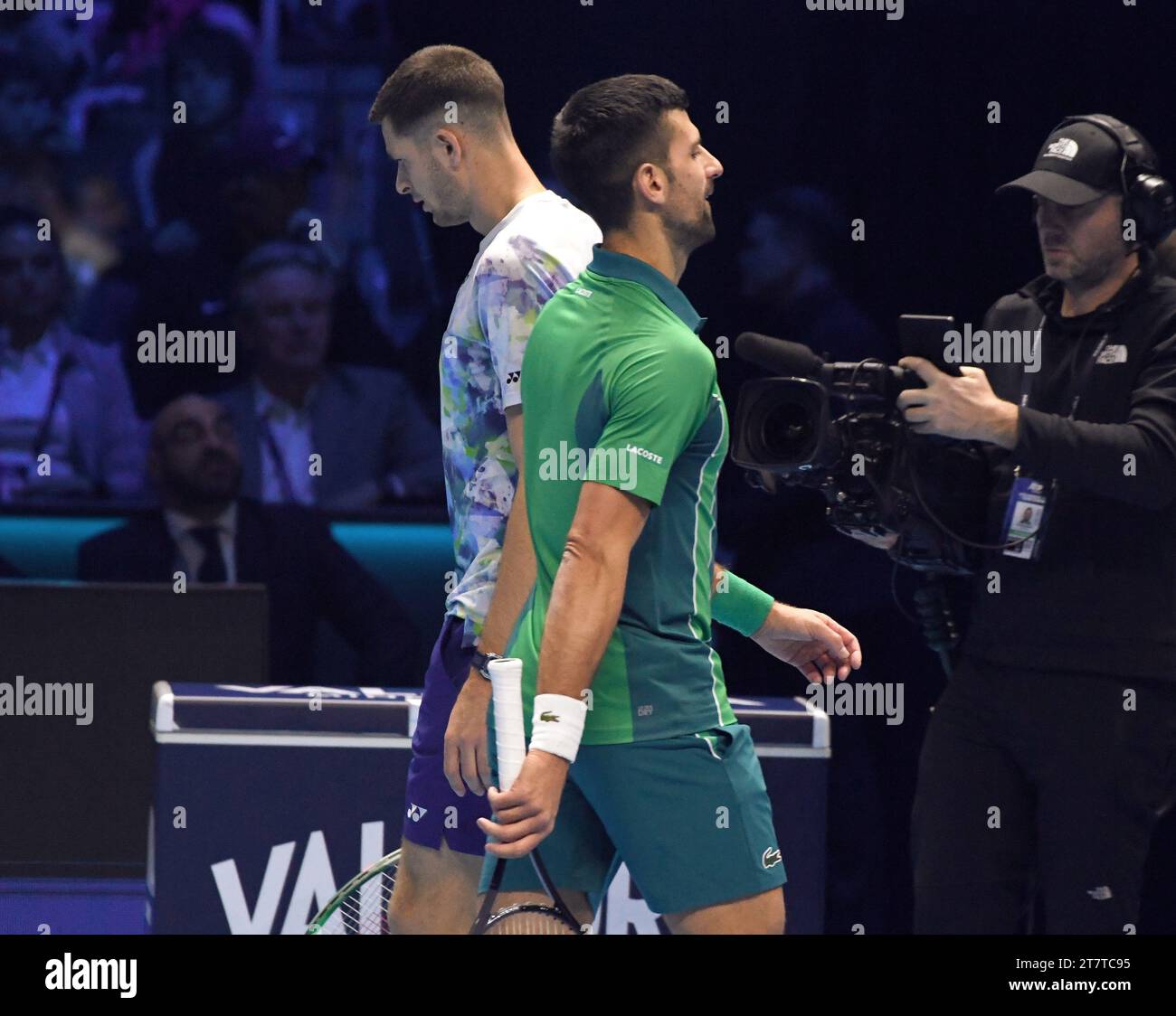 Turin, Italy. 16th Nov, 2023. The annual final tournament among men ATP Finals 2023 in Turin ...