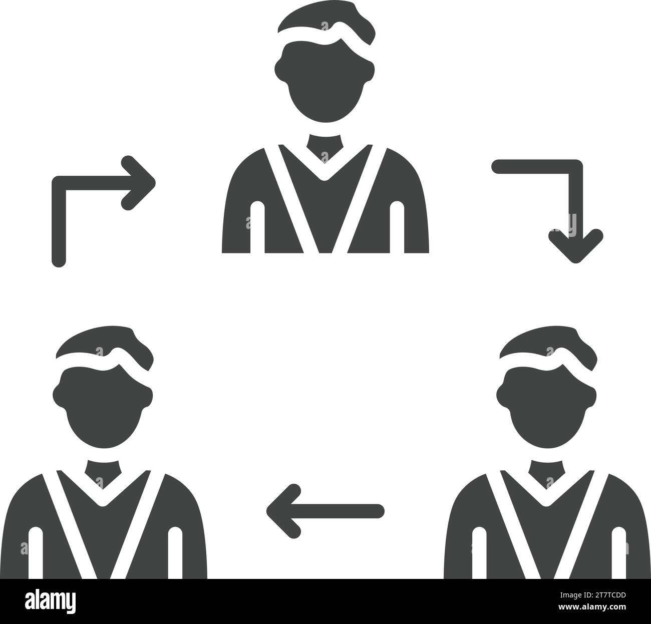 Teamwork icon vector image Stock Vector Image & Art - Alamy
