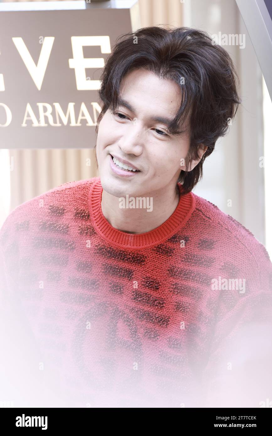 Taiwanese actor, model and singer Jerry Yan attends an activity in Chengdu City, southwest China ...
