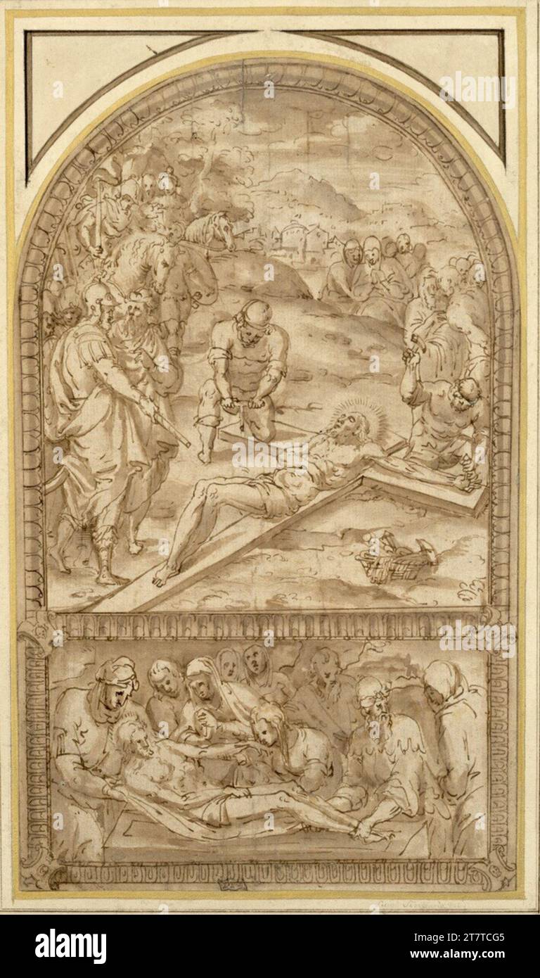 Luigi Rodriguez GEN. IL SICILIANO Draft for a framed altar leaf with ...