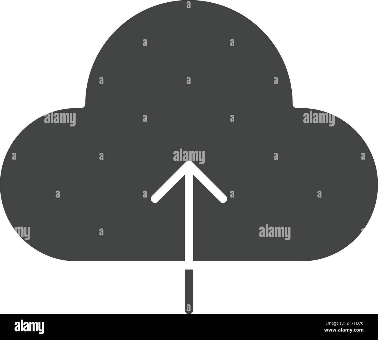 Uploading cloud line icon Cut Out Stock Images & Pictures - Alamy