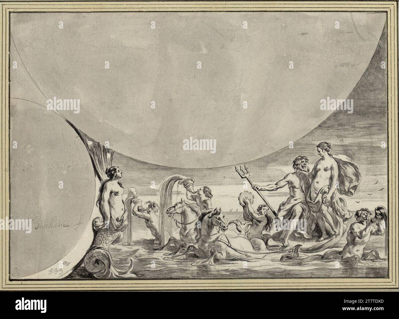 Nicolaes Pietersz. Berchem The element of water - Neptune and ...