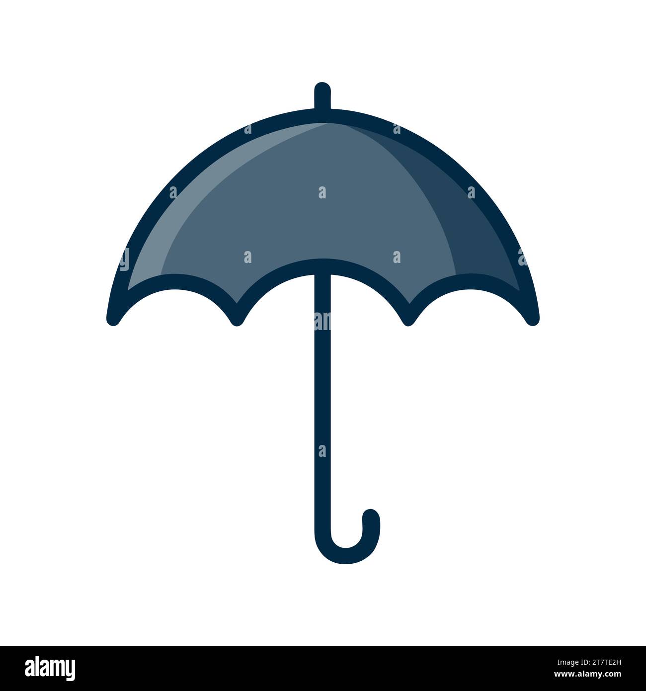 Umbrella icon isolated on white background. Umbrella icon in flat ...