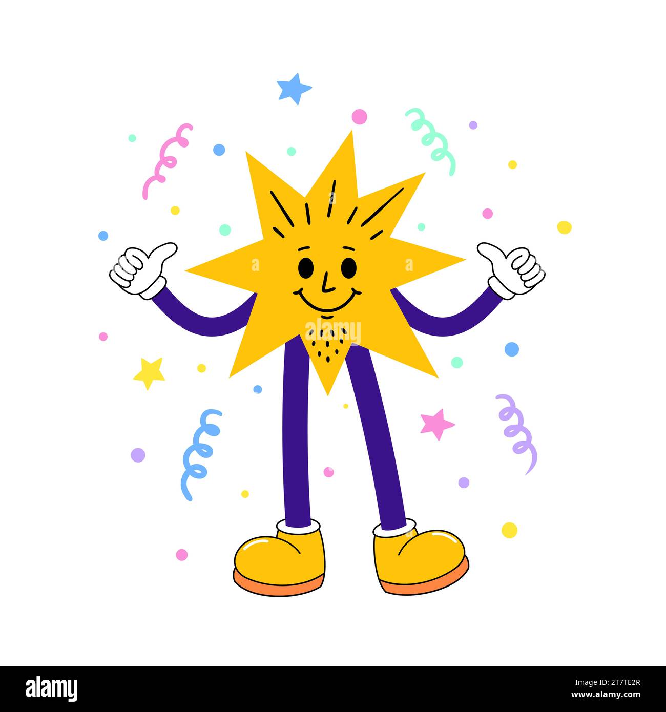 Cute star character face Stock Vector Images - Alamy