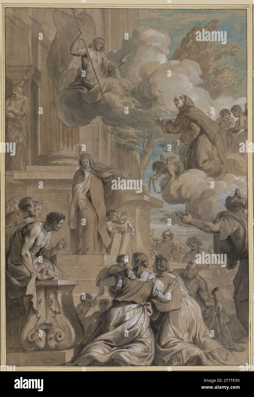 Jan Erasmus Quellinus St. Benedikt recommends Christ's sister ...