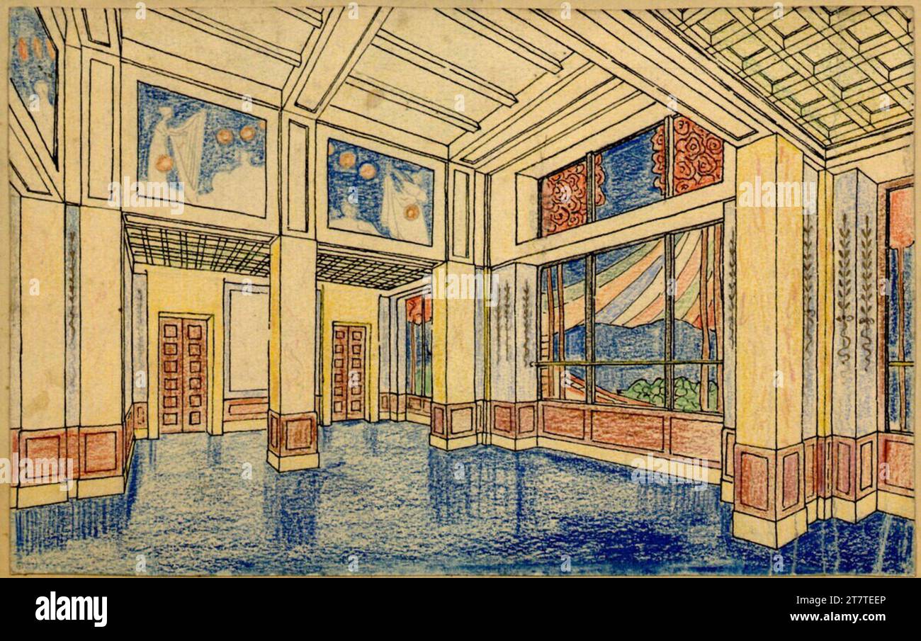 Adolf Loos (Entwerfer in) Unknown, interior view of an entrance hall ...