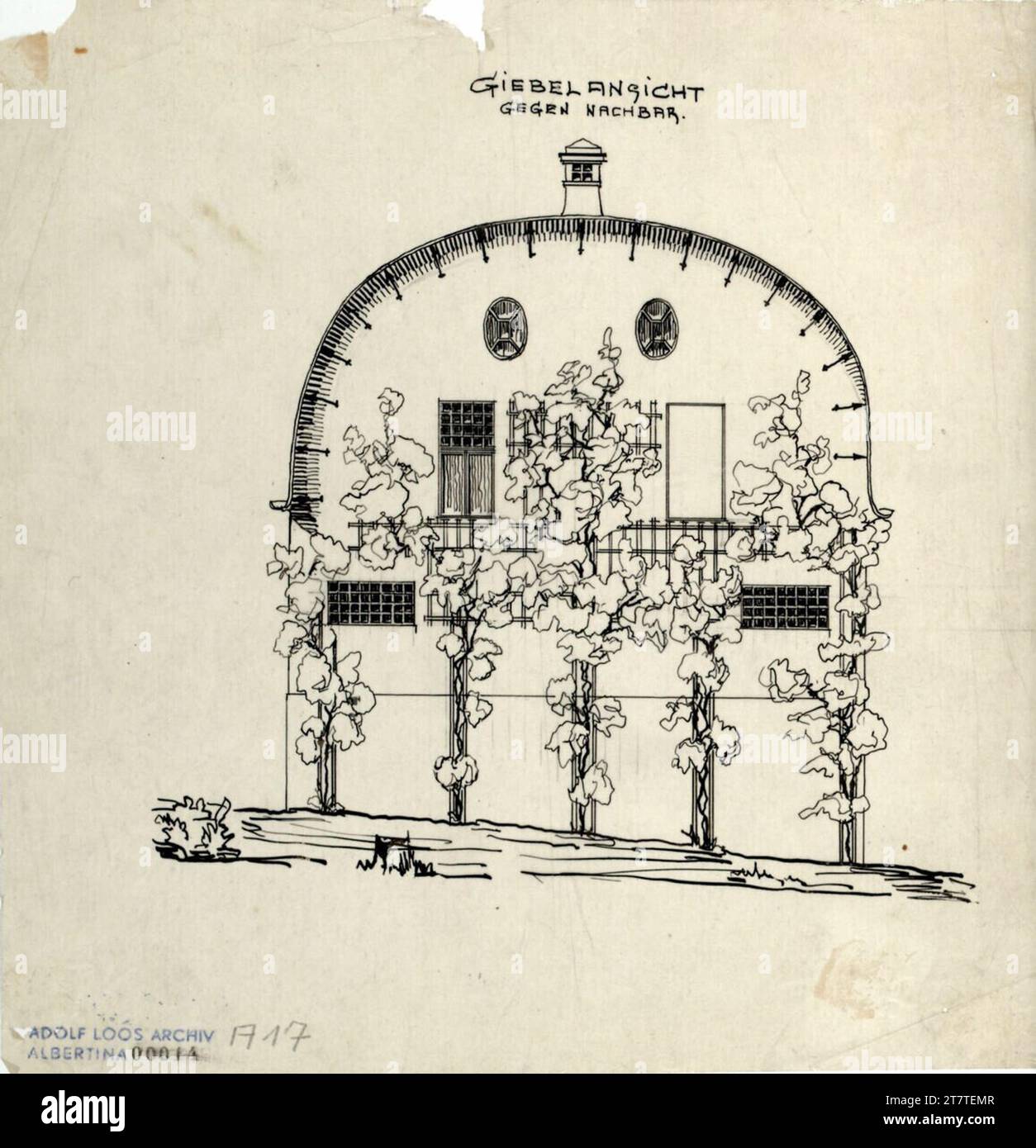 Adolf Loos (Entwerfer in) Haus Helene Horner, Vienna XIII ...