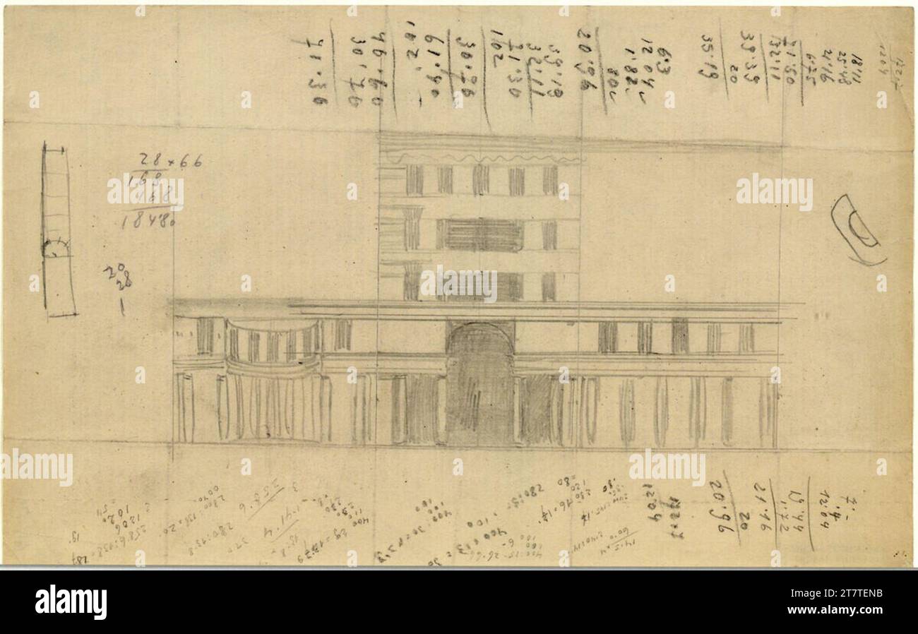 Adolf Loos (Entwerfer in) Construction of the Modenaginünde, Vienna III ...