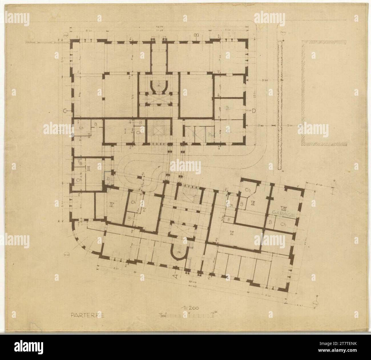 Adolf Loos (Entwerfer in) Residential building at Modenapark, probably ...