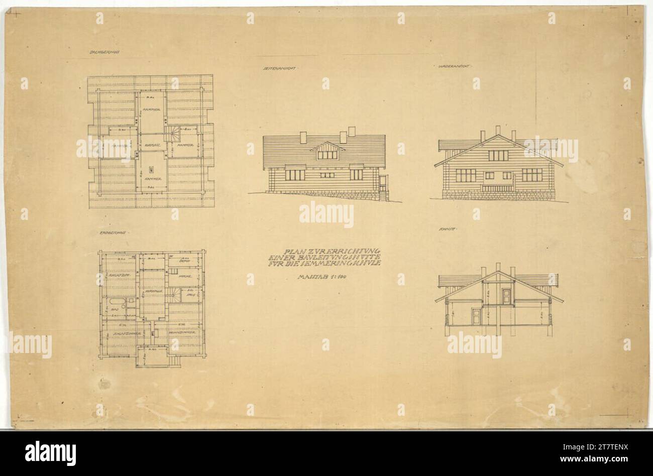 Adolf Loos (Entwerfer in) Line management hut for the Black Forest ...