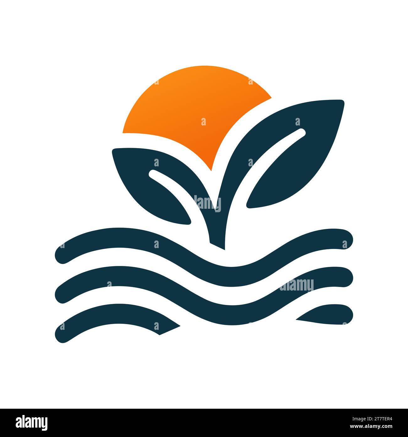 Agriculture logo design. Agronomy logo with plants on a fields on ...