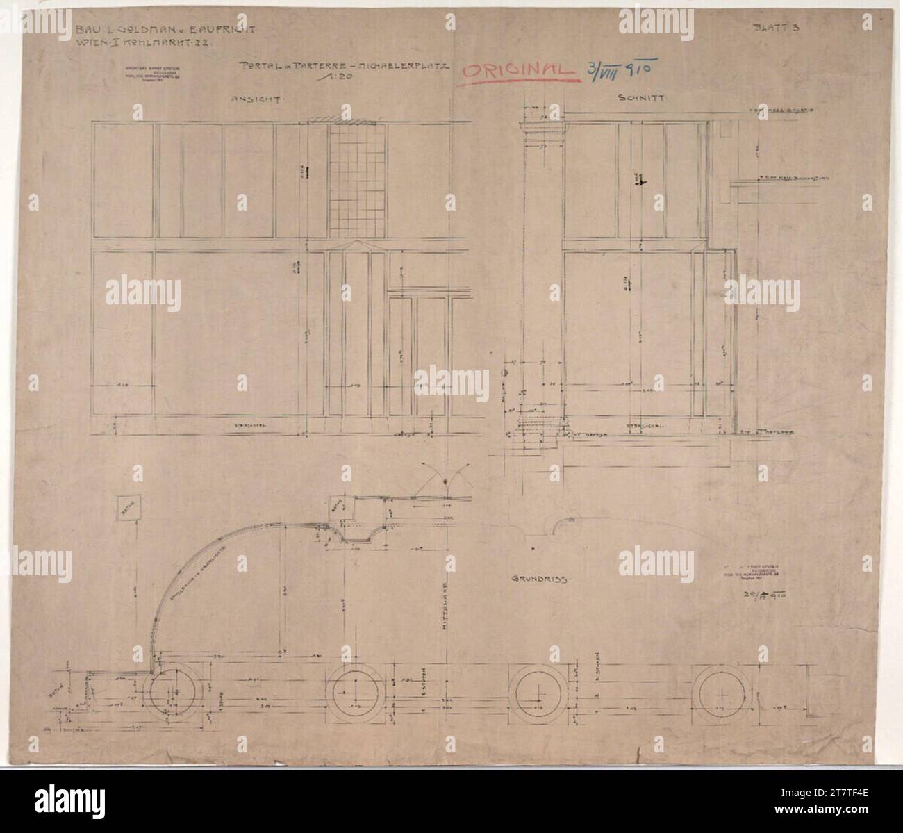 Adolf Loos (Entwerfer in) Haus am Michaelerplatz (Goldman & Salatz ...