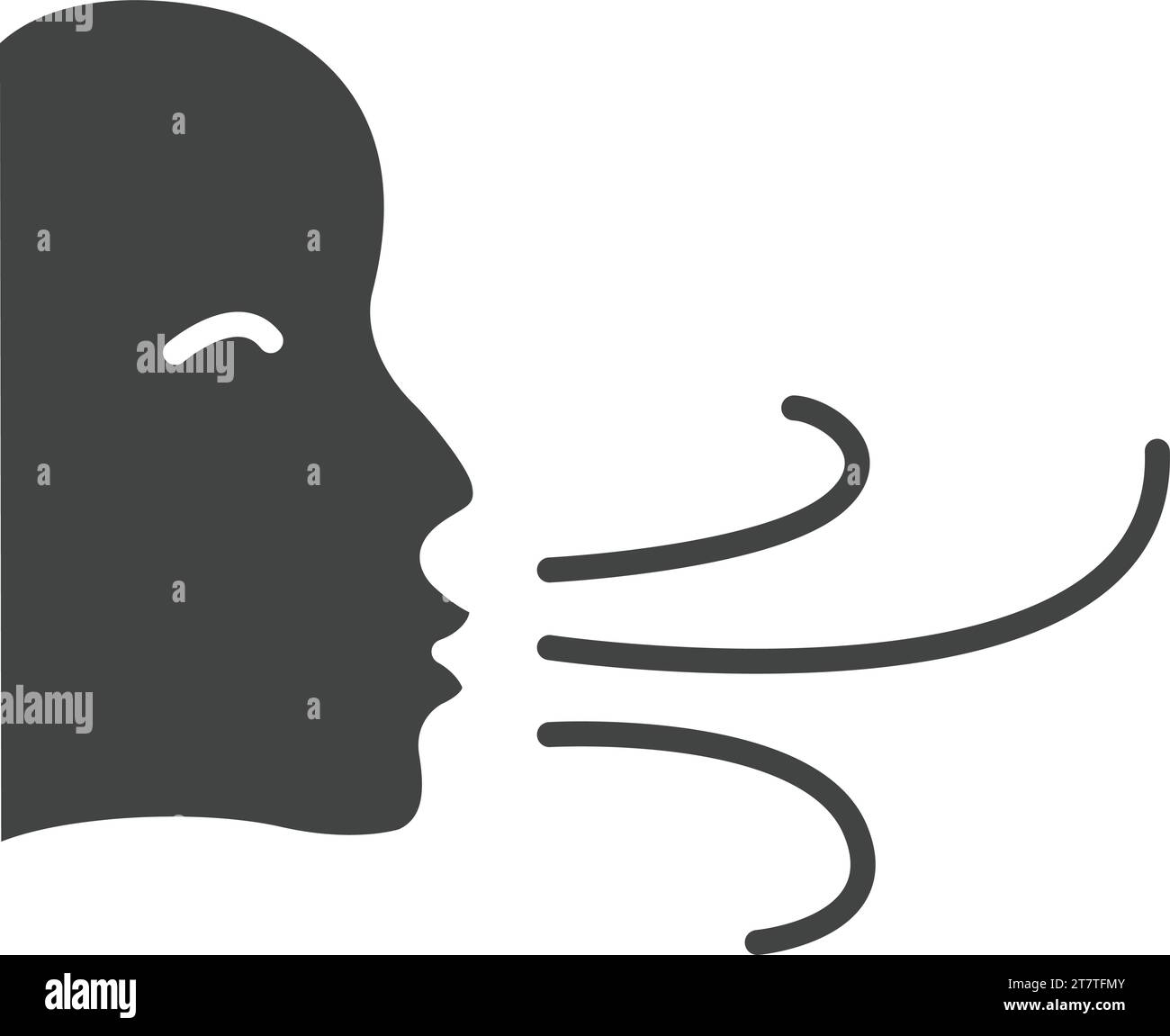 Wind face icon vector Black and White Stock Photos & Images - Alamy