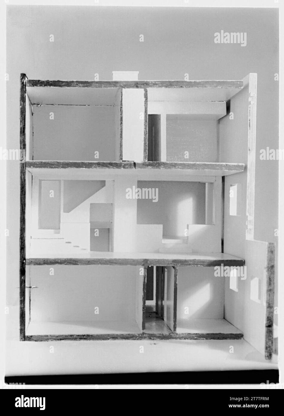 Martin Gerlach jun. Cube house (project), address unknown, frontal view ...
