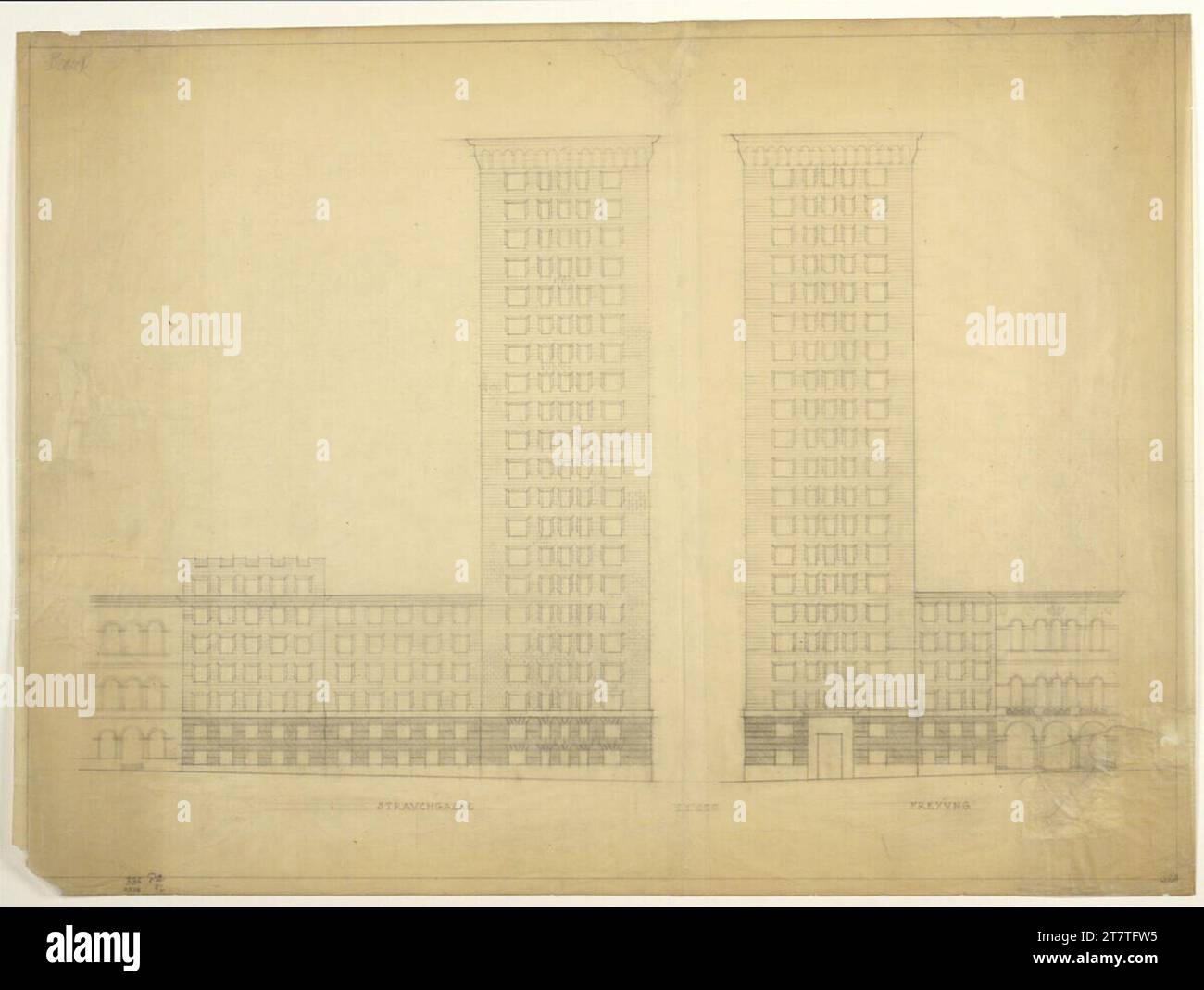 Adolf Loos (Entwerfer in) Bank Freyung, Vienna I., corner Freyung and ...