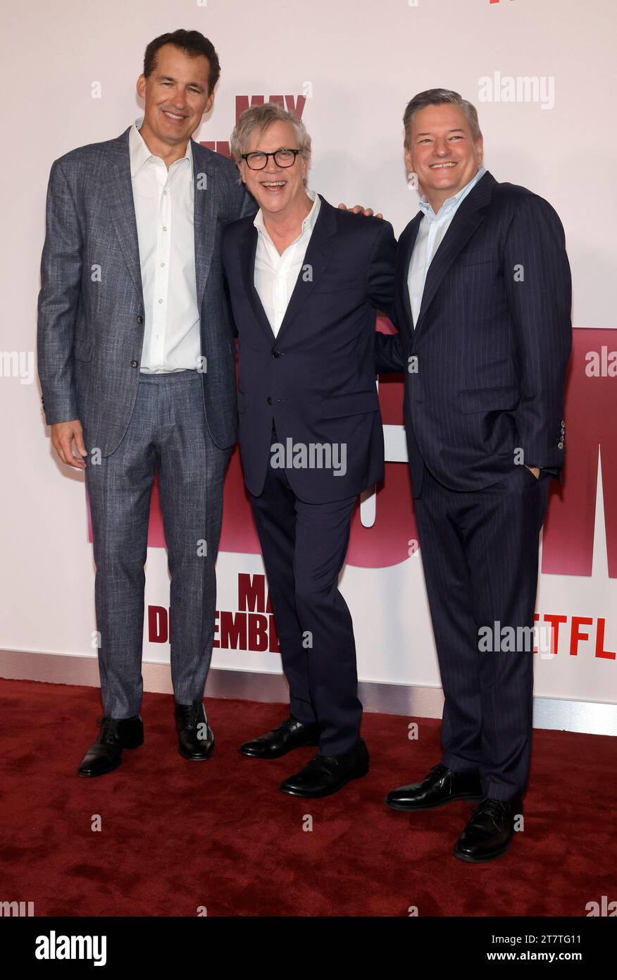 Los Angeles, Ca. 16th Nov, 2023. Scott Stuber, Todd Haynes, Ted ...