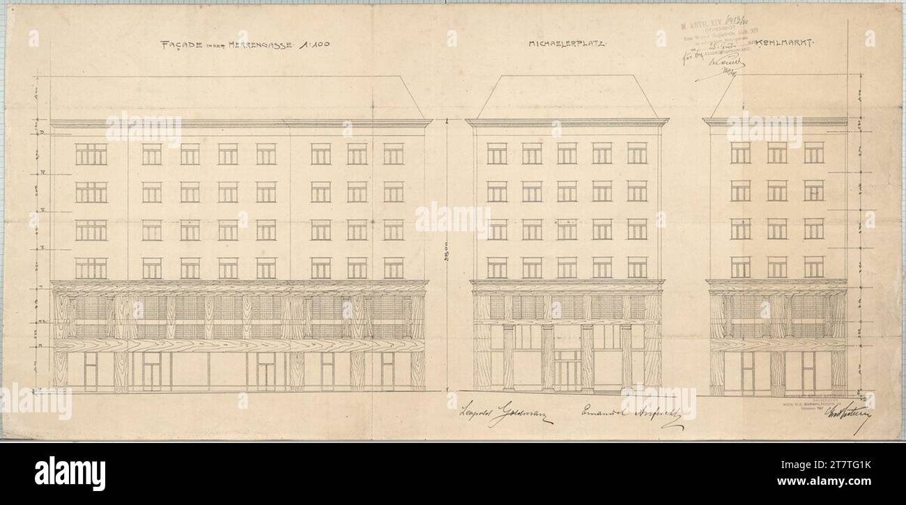 Adolf Loos (Entwerfer in) Haus am Michaelerplatz (Goldman & Salatz ...