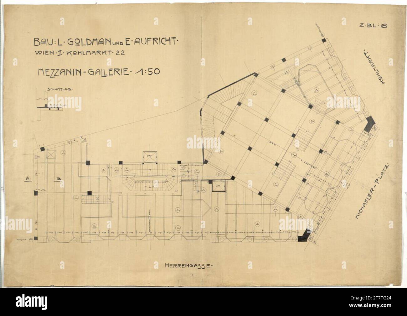 Adolf Loos (Entwerfer in) Haus am Michaelerplatz (Goldman & Salatz ...