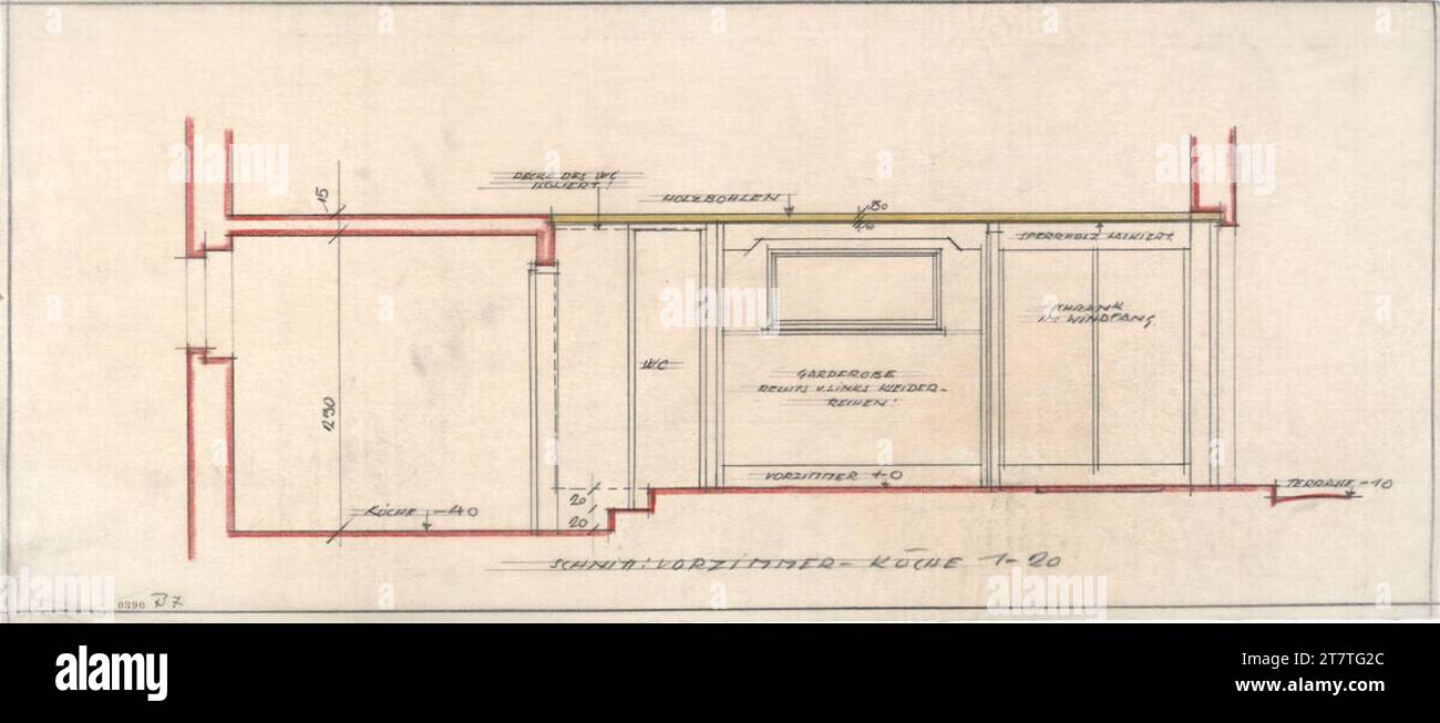 Adolf Loos (Entwerfer in) Single-family double house, Vienna XIII ...