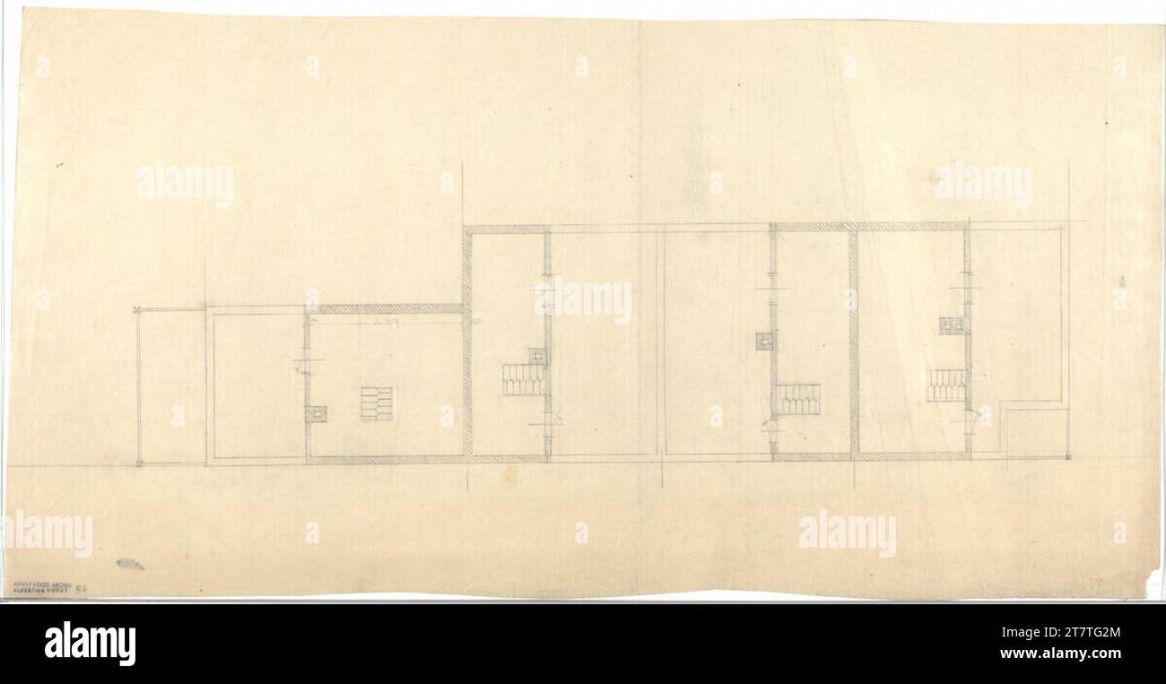 Adolf Loos (Entwerfer in) Siedlungshäuser, Vienna, row settlement ...
