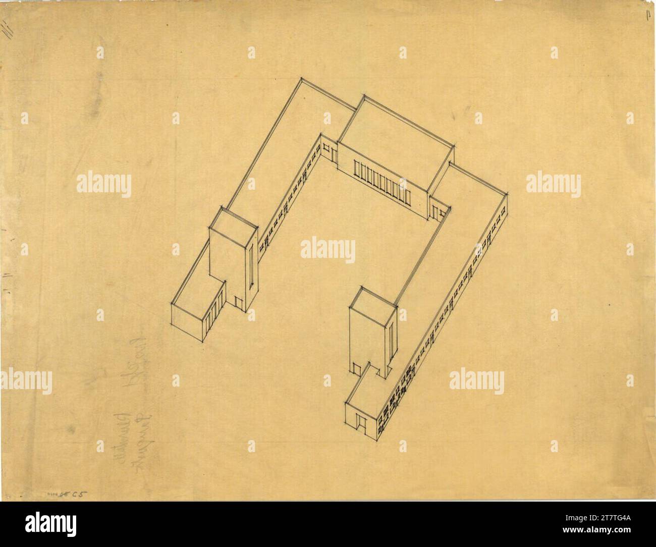 Adolf Loos (Entwerfer in) Stables for the Prince Sanguszko, southern ...