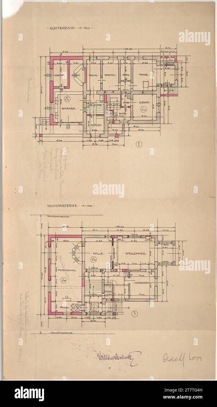 Adolf Loos (Entwerfer in) House Willibald Duschnitz (renovation and ...
