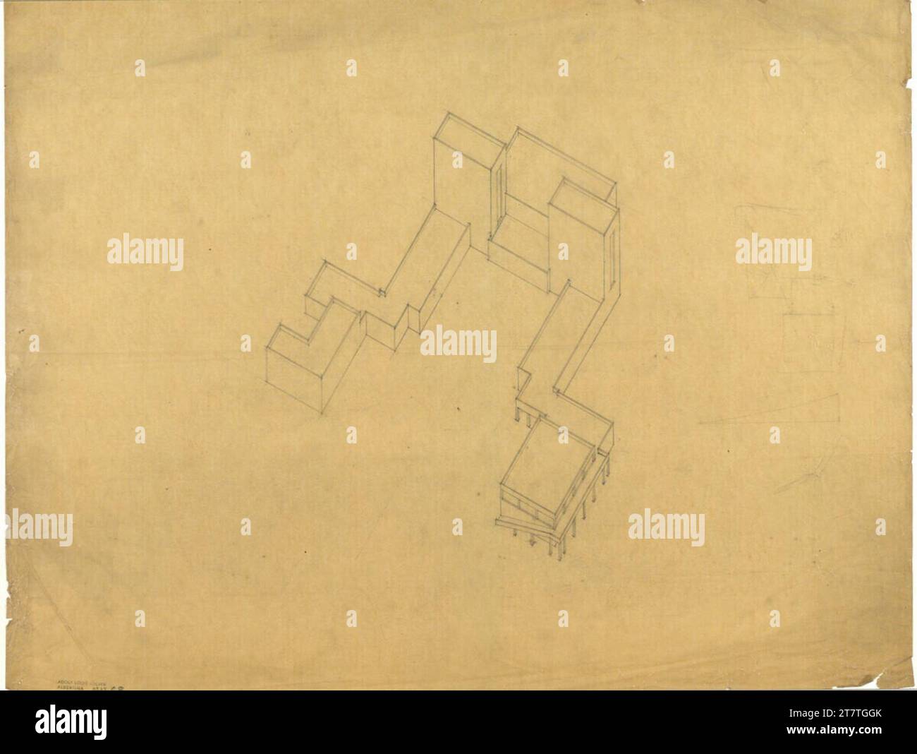 Adolf Loos (Entwerfer in) Stables for the Prince Sanguszko, southern ...