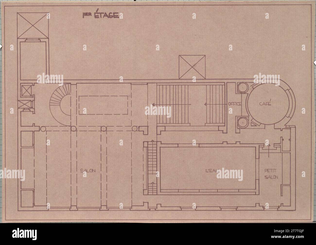 Adolf Loos (Entwerfer in) House Josephine Baker, Paris XVI, Avenue ...