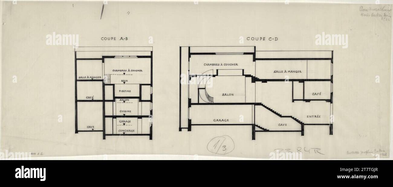 Adolf Loos (Entwerfer in) House Josephine Baker, Paris XVI, Avenue ...