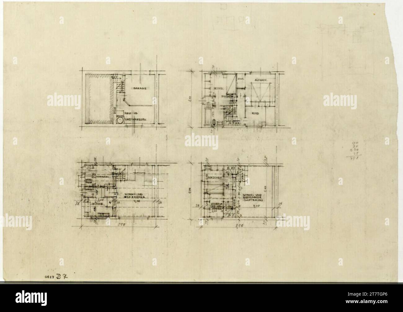 Adolf Loos (Entwerfer in) Single-family double house (Werkbundsiedlung ...