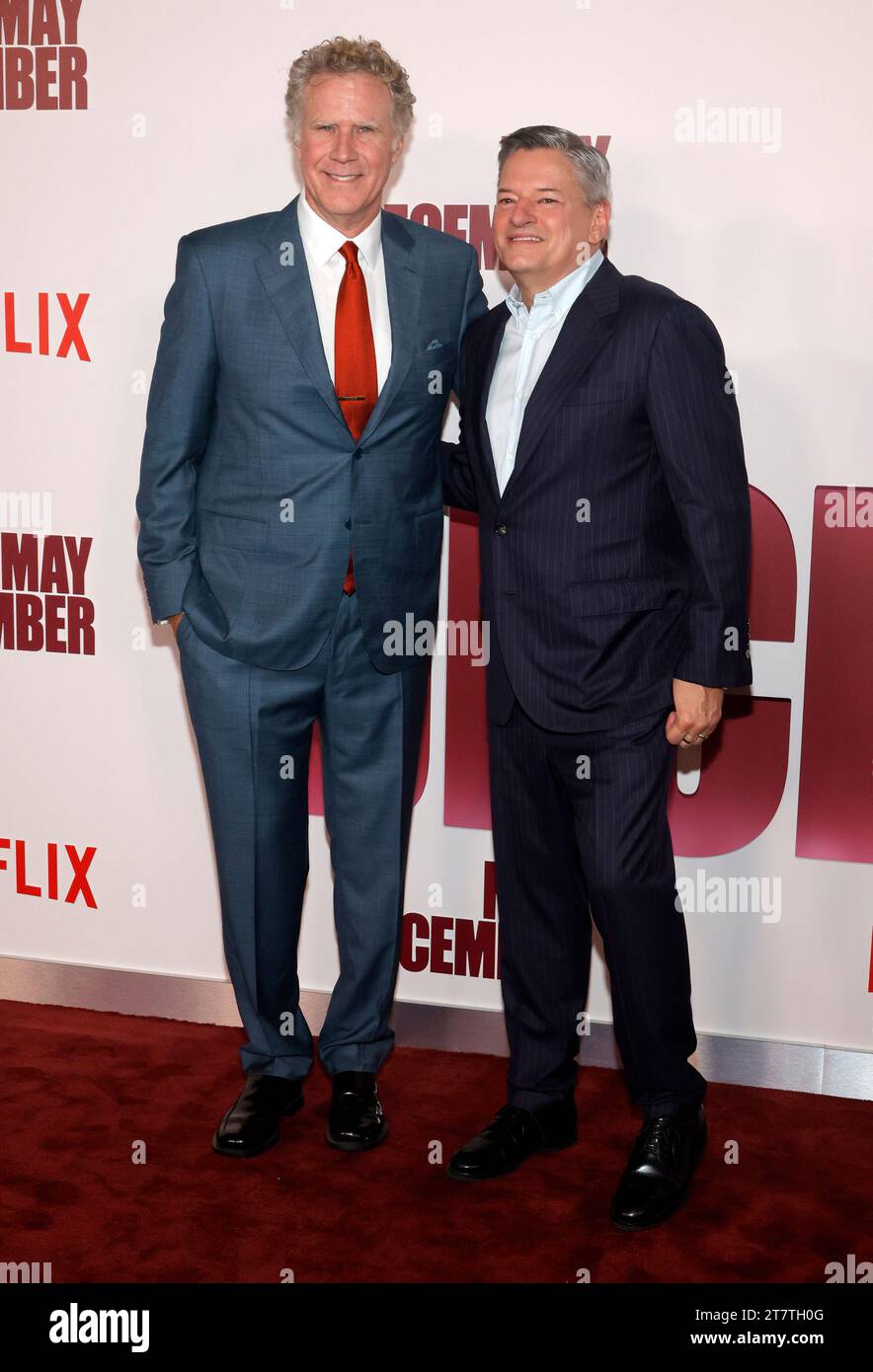 Los Angeles, Ca. 16th Nov, 2023. Will Ferrell, Ted Sarandos at the ...