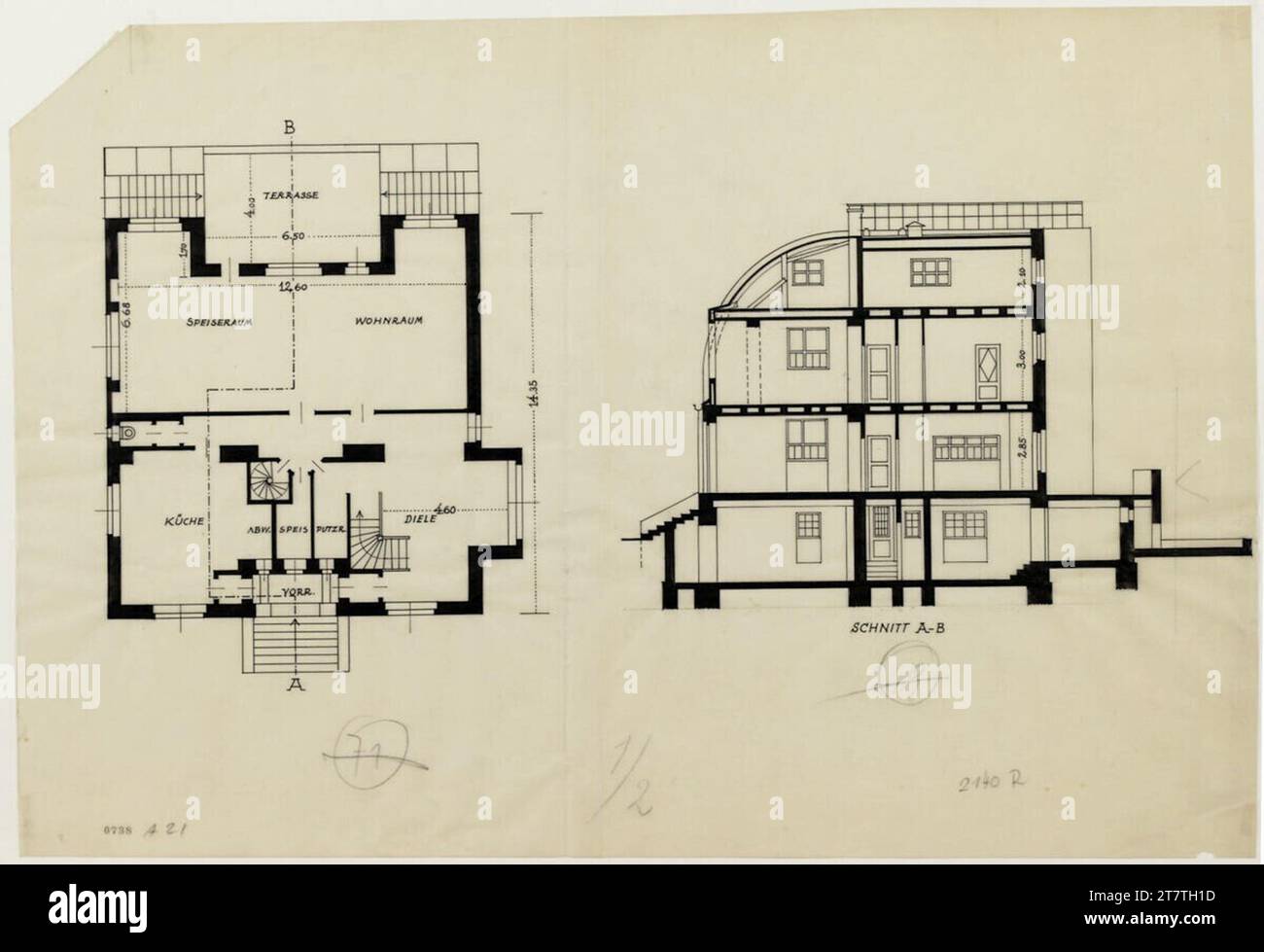 Adolf Loos (Entwerfer in) Haus Hugo and Lilly Steiner, Vienna XIII., St ...