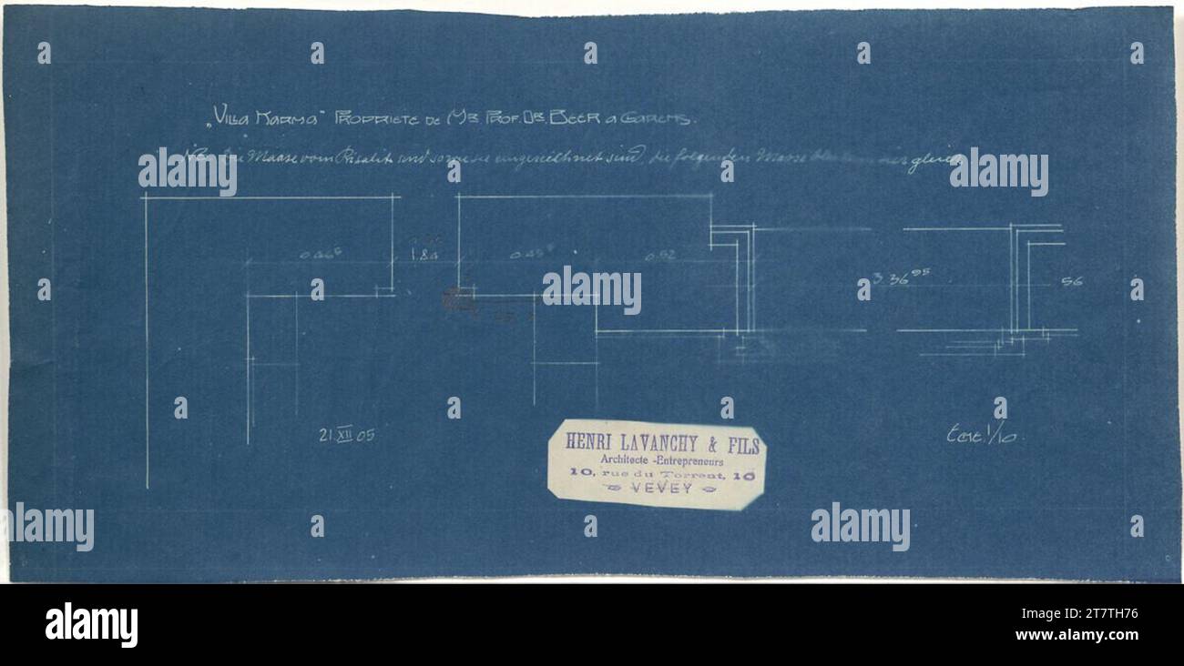 Adolf Loos (Entwerfer in) Villa Karma, Clarens at Montreux, Switzerland ...
