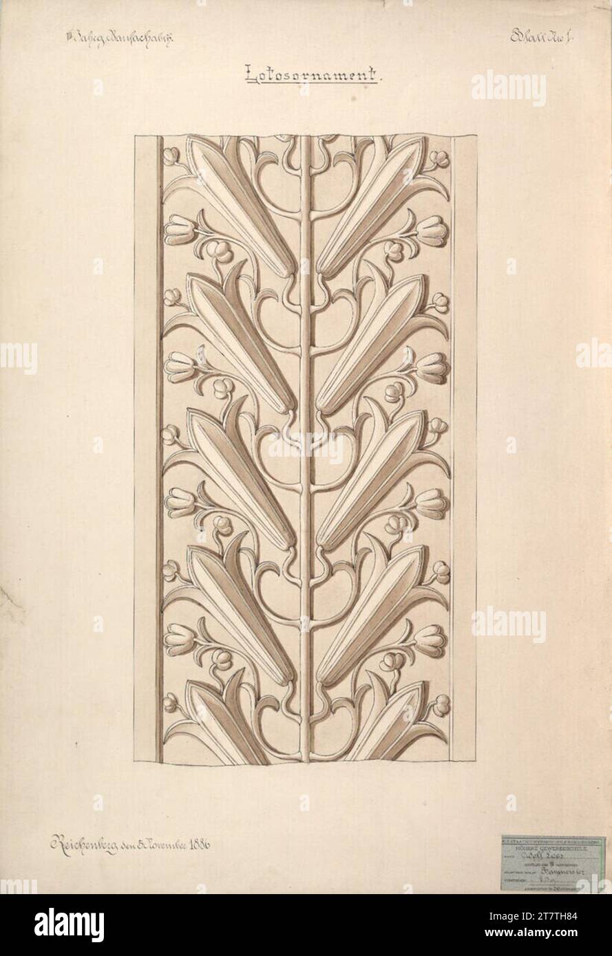 Adolf Loos (Zeichner in) Work from the school days of Loos, Lotos ...