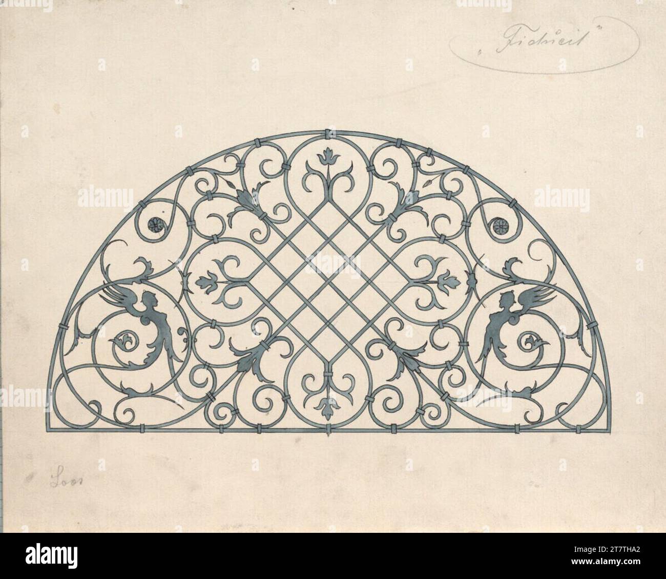 Adolf Loos (Zeichner in) Work from Loos, grid. Sign paper; ink 1885 ...