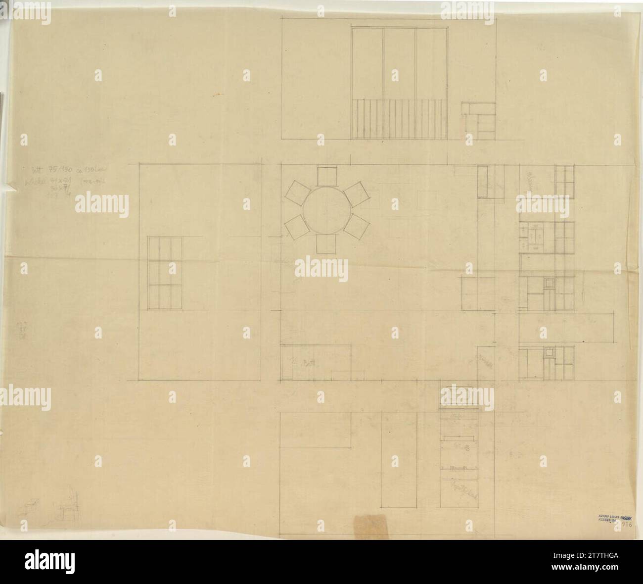 Adolf Loos (Entwerfer in) Haus Hans and Anny Moller, Vienna XVIII ...