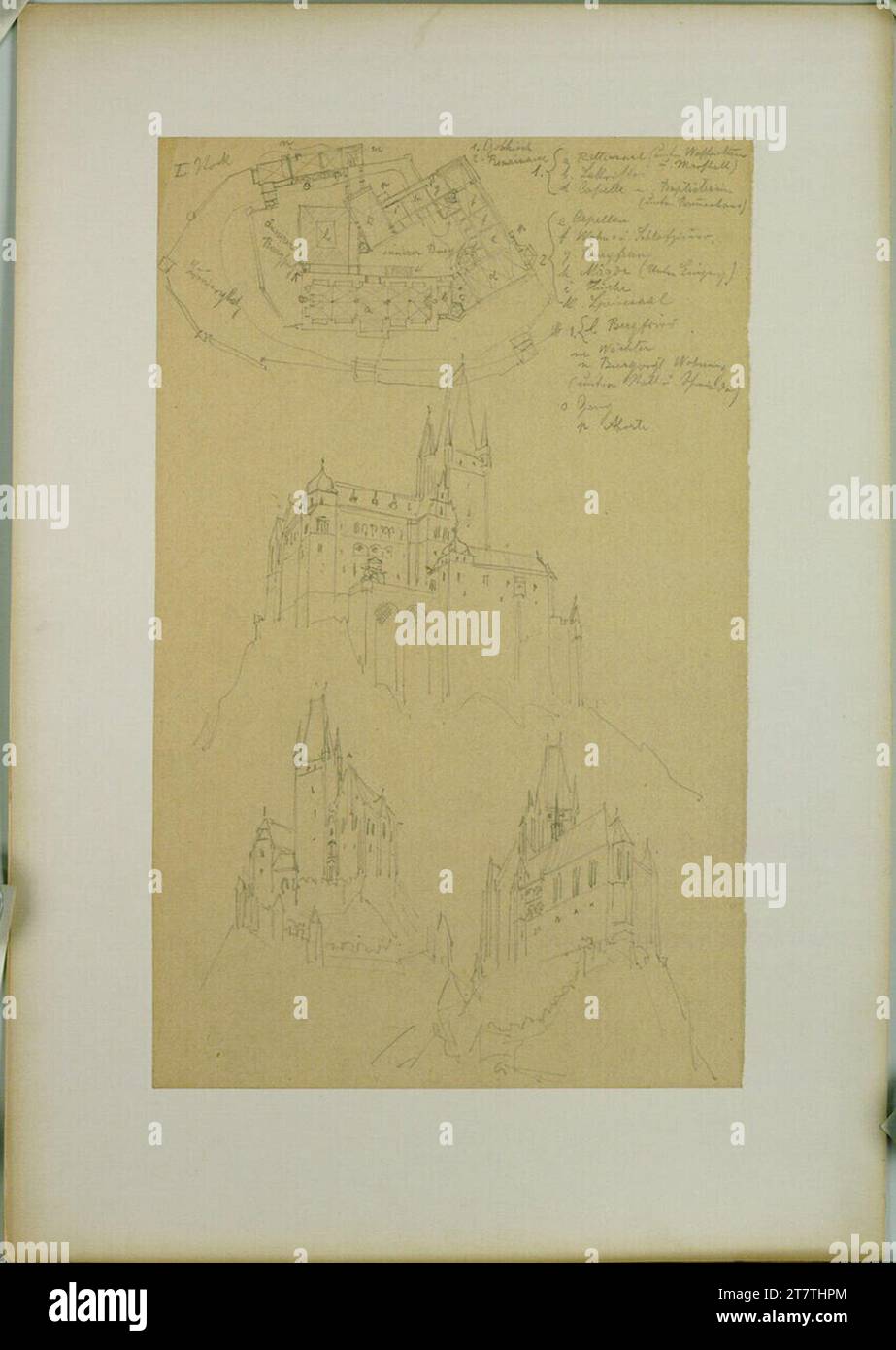 Alfred Castelliz Draft for a castle (school project - diploma thesis ...