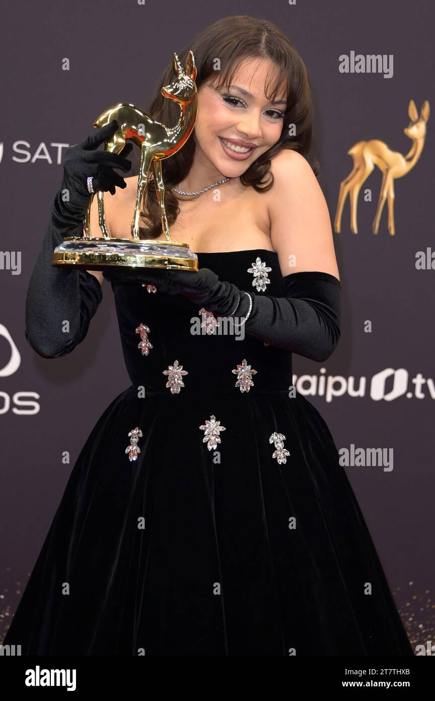 Ayliva bei der 75. Bambi-Verleihung 2023 in der Bavaria Filmstadt. München, 16.11.2023 ...