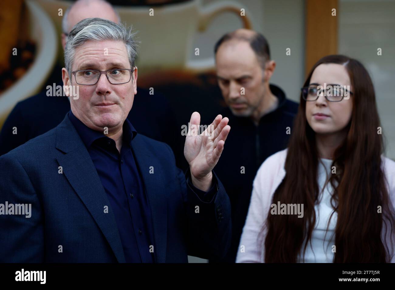 Labour leader Sir Keir Starmer during a visit to St Fergus Gas Terminal ...