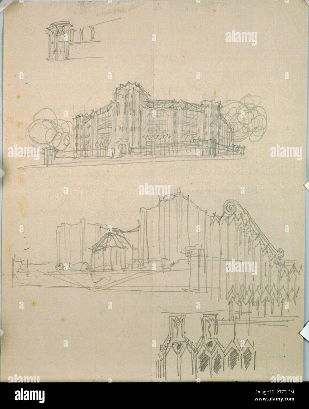 Alfred Castelliz Design of a municipal system, perspective. Paper ...
