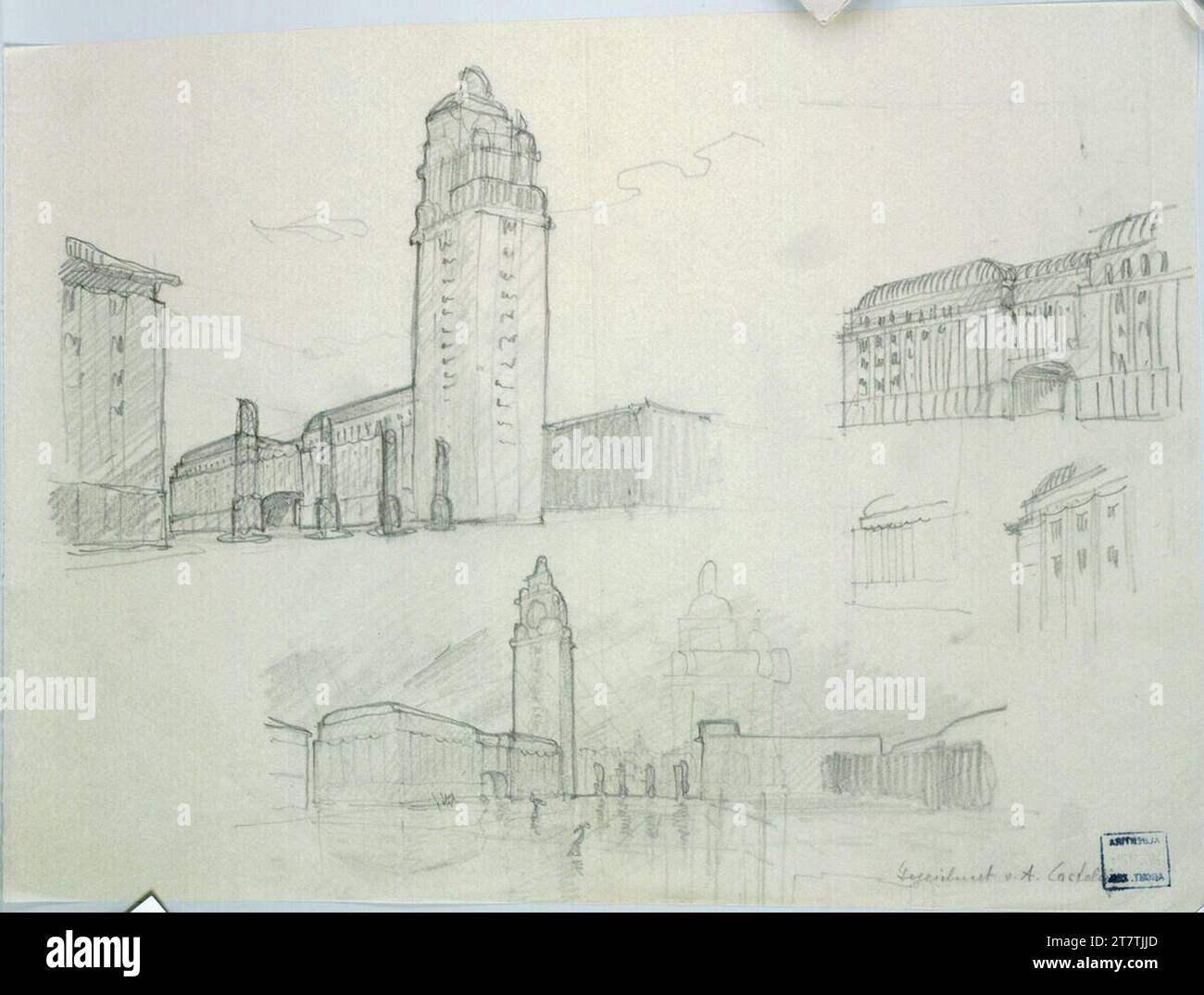 Alfred Castelliz Studies on the construction of the grounds for the ...