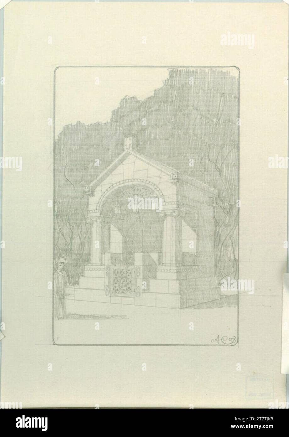 Alfred Castelliz Vienna, Döblingen cemetery, grave chapel for Baronin ...